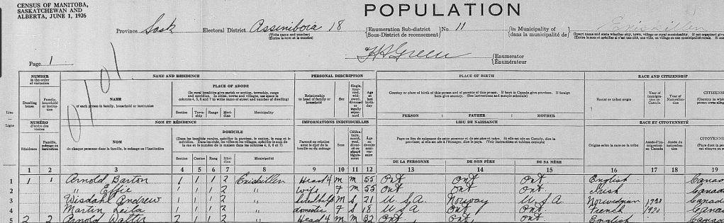 Browse the 1926 Canadian Prairie Census NOW – My Genealogy Life